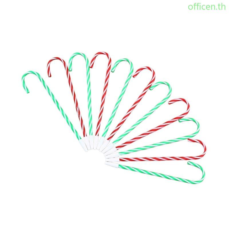 Cen Pack Of 10 Christmas Candy Stick ปากกาลูกลื่น Celebratory การเขียน ...