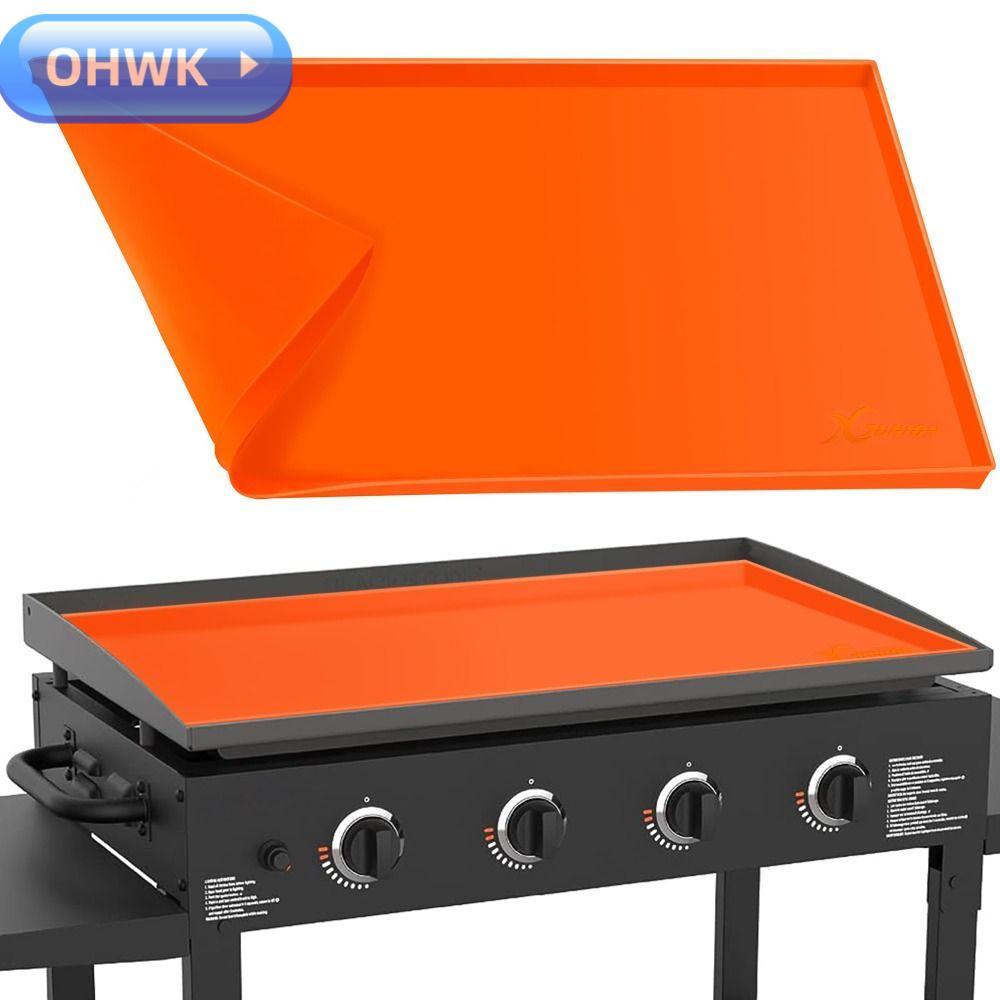 OHWK สําหรับ Blackstone ฝาครอบ,กับจาระบีซิลิโคน Griddle Mat COVER ...