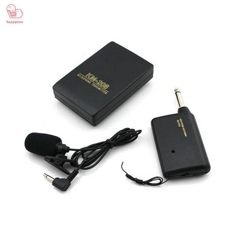 Mini Wireless FM Transmitter Receiver Lapel Clip Mic System Clip-on 6 ...