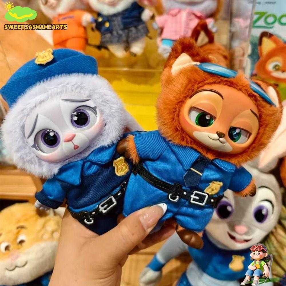 SWEETSASHA Zootropolis กล่อง, ไวนิล Bellwether Judy Nick ของเล่นตุ๊กตา ...
