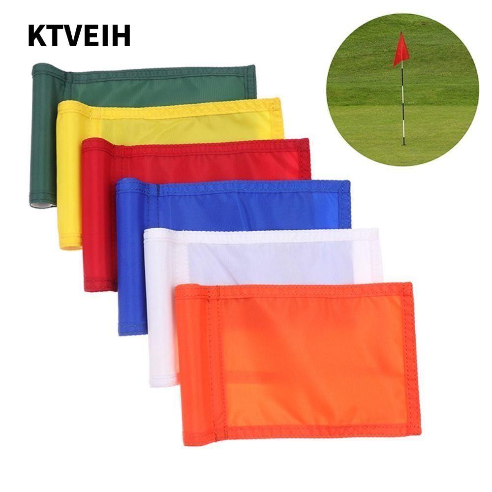 KTVEIH ธงฝึกซ้อมกอล์ฟ, อุปกรณ์กอล์ฟไนลอนกอล์ฟใส่ธงสีเขียว, สีทึบแบบพกพา ...