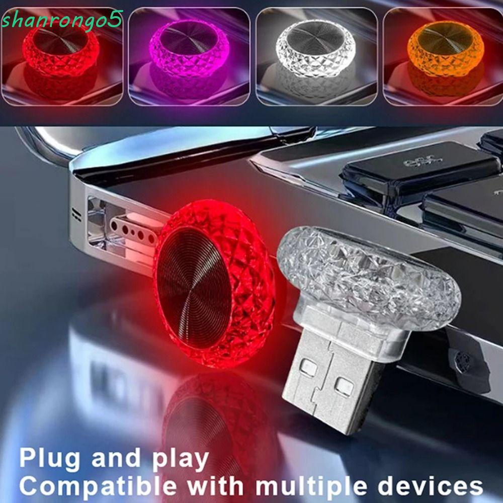 ZONAL 2 ชิ้น USB Ambient Light, การออกแบบแบบพกพาที่มีสีสันไฟ LED ตกแต่ง ...
