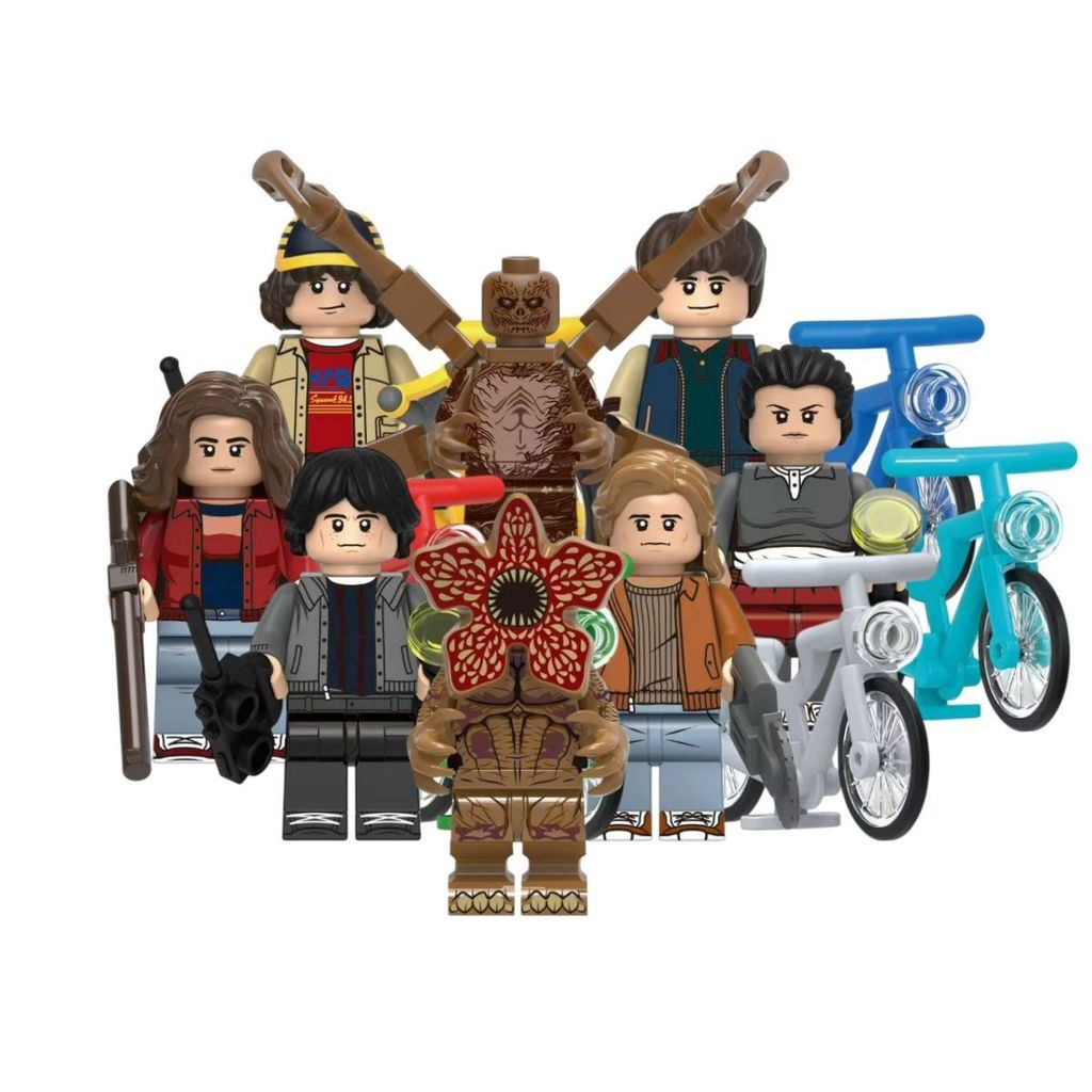Stranger Things ใช้งานร่วมกับ Lego Dustin Will Eleven Mike Steve Nancy ...