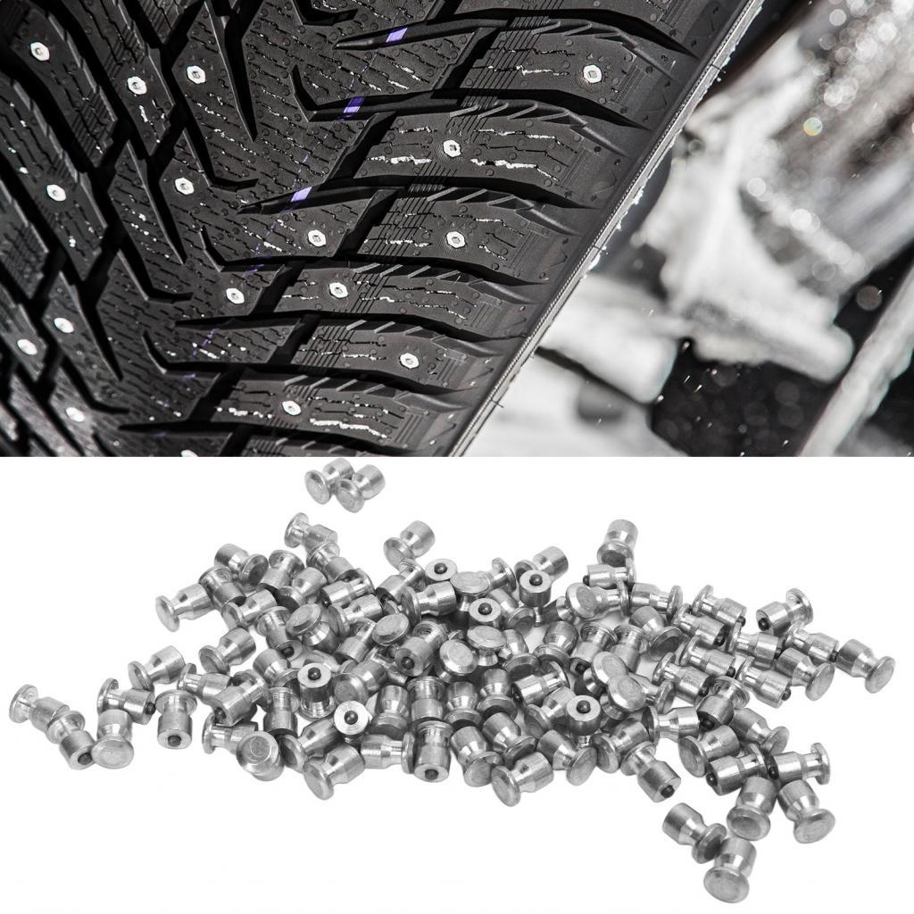 Ssrroo 100 PCS 11 มม.Anti Slip Snow Screw Stud คาร์ไบด์ยาง Studs ล้อ ...