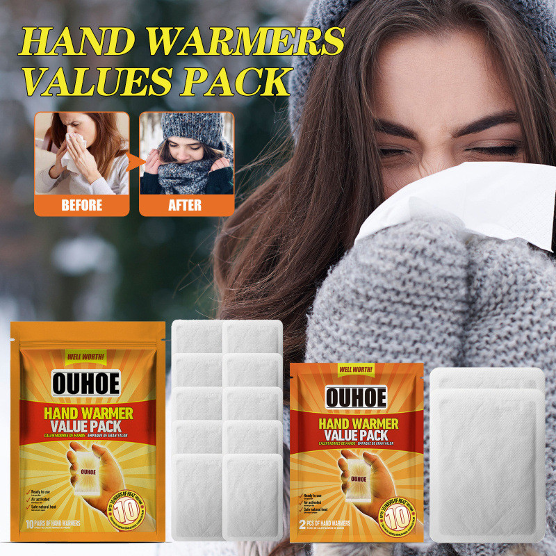 COZII Hot Hans Hand Warmers ฮอทแฮนส์ แผ่นวอร์มเมอร์ (1ซอง/2แผ่น) ถุงให้ ...