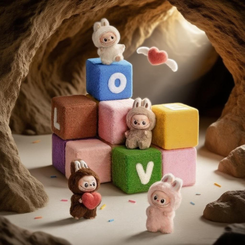 POPMART LABUBU Heart Bottom Code Series จี้ตุ๊กตาไวนิลรูปของเล่น ...