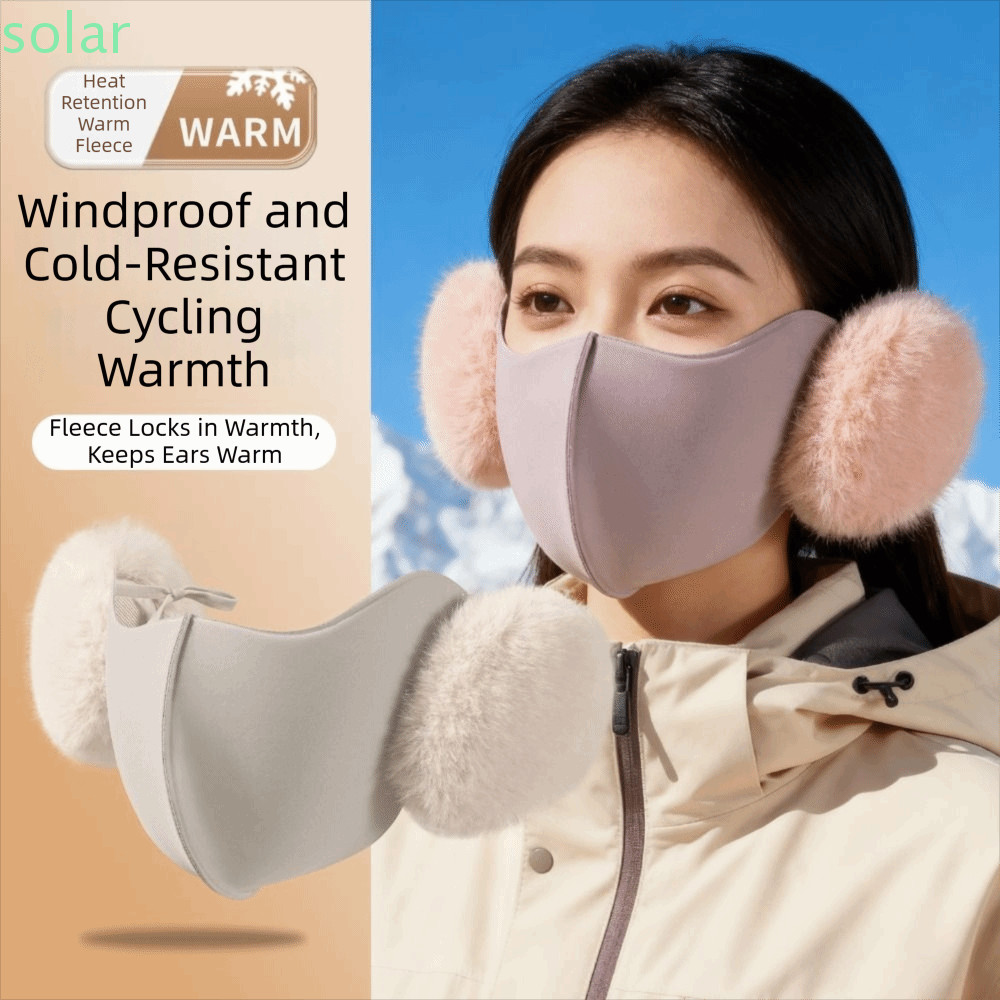 SOLARBUR Earmuff-Mask 2-in-1 กันลม กันฝุ่น ป้องกันใบหน้าและหู สำหรับการ ...