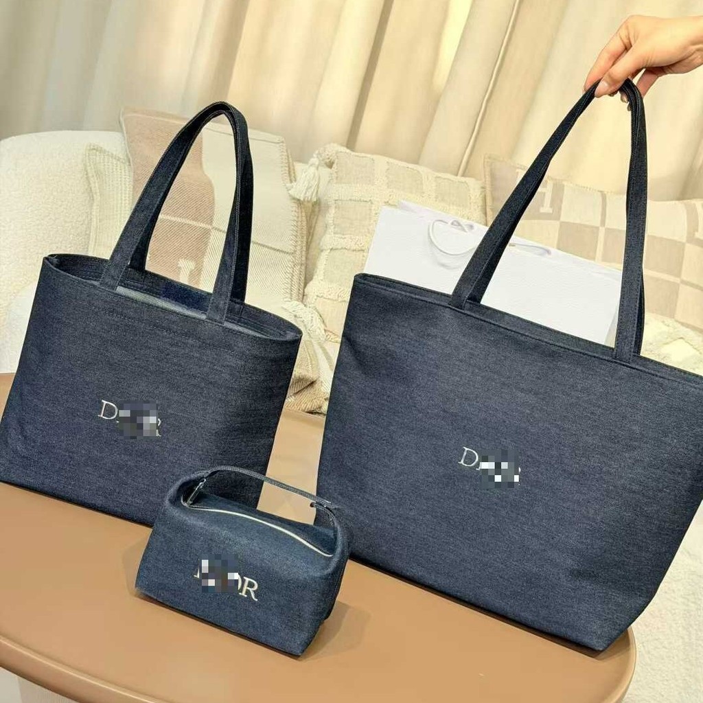 Denim Series Dumpling Bag Bento Bag Tote Bag Simple Denim Canvas Bag ...