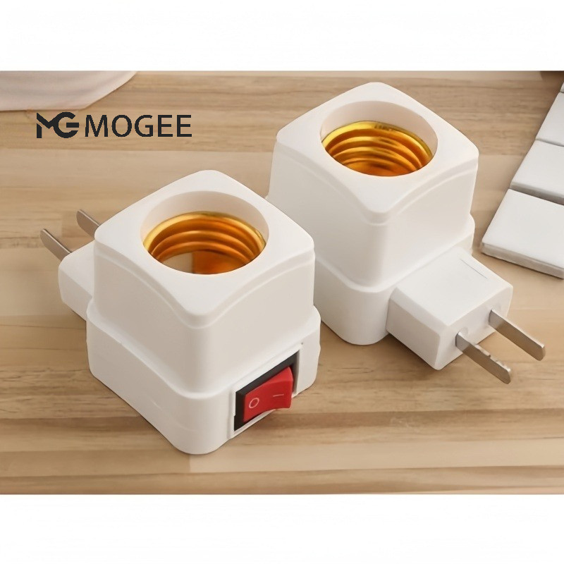 Mogee ขั้วแป้นเกลียว E27 N สำหรับหลอดไฟ สีขาวและสีดำ | Shopee Thailand