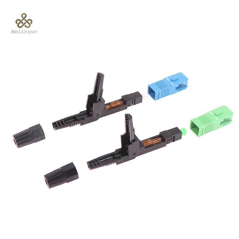 HELINYUE 5 ชิ้น FTTH APC Single Mode UPC Fiber Optic Quick Connector ...