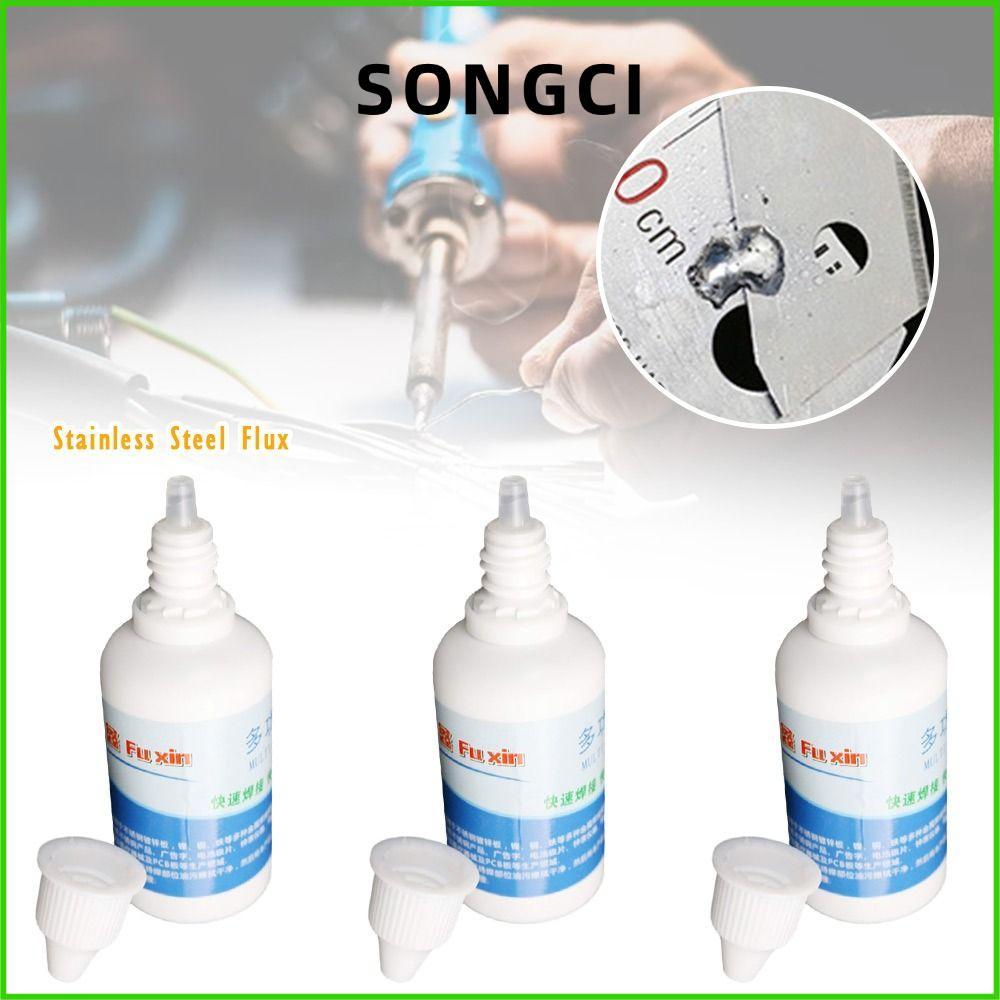 SONGCI ฟลักซ์สแตนเลส, ซ่อมด่วนแบตเตอรี่อิเล็กโทรดบัดกรีสะอาดฟรีบัดกรีฟ ...