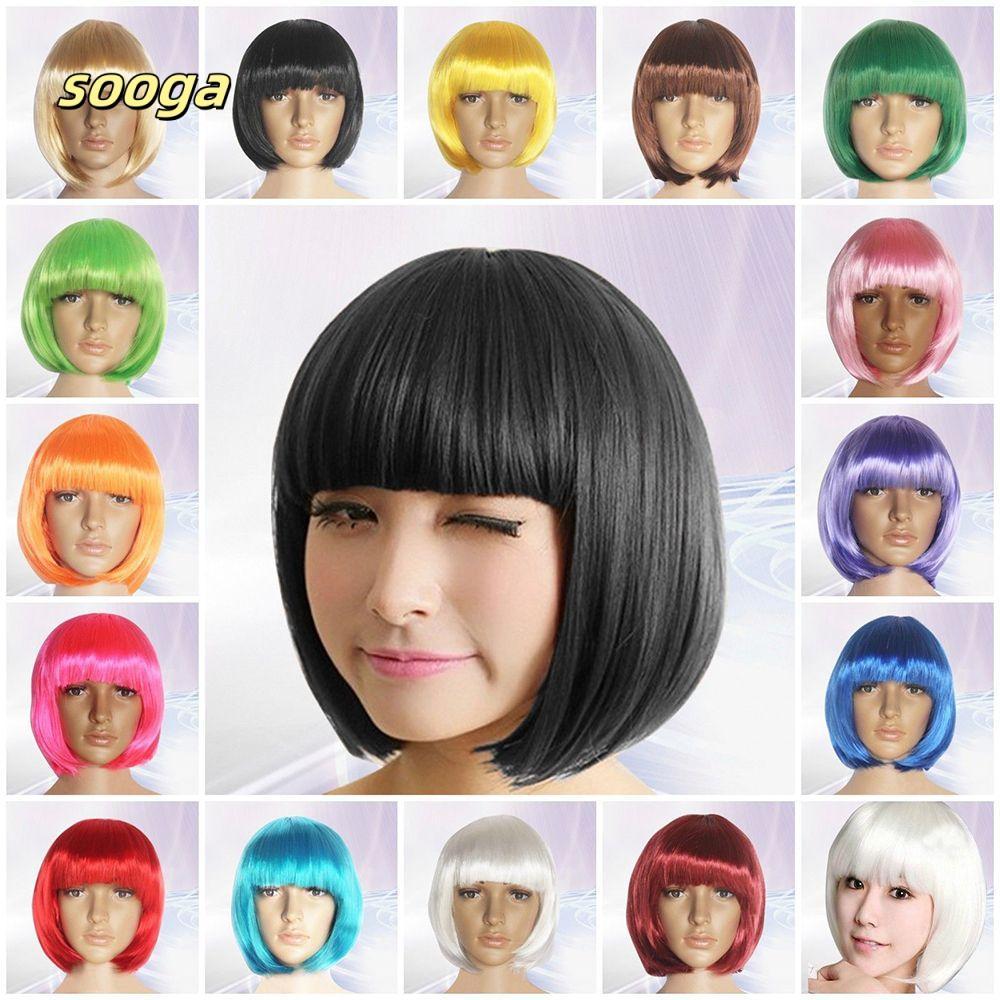 SOOGA Bob วิกผมขายร้อนตรงฮาโลวีน | Shopee Thailand