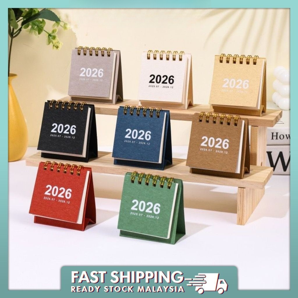MINI Pocket Calendar Year 2026 Solid Color Small Kalendar Door ...