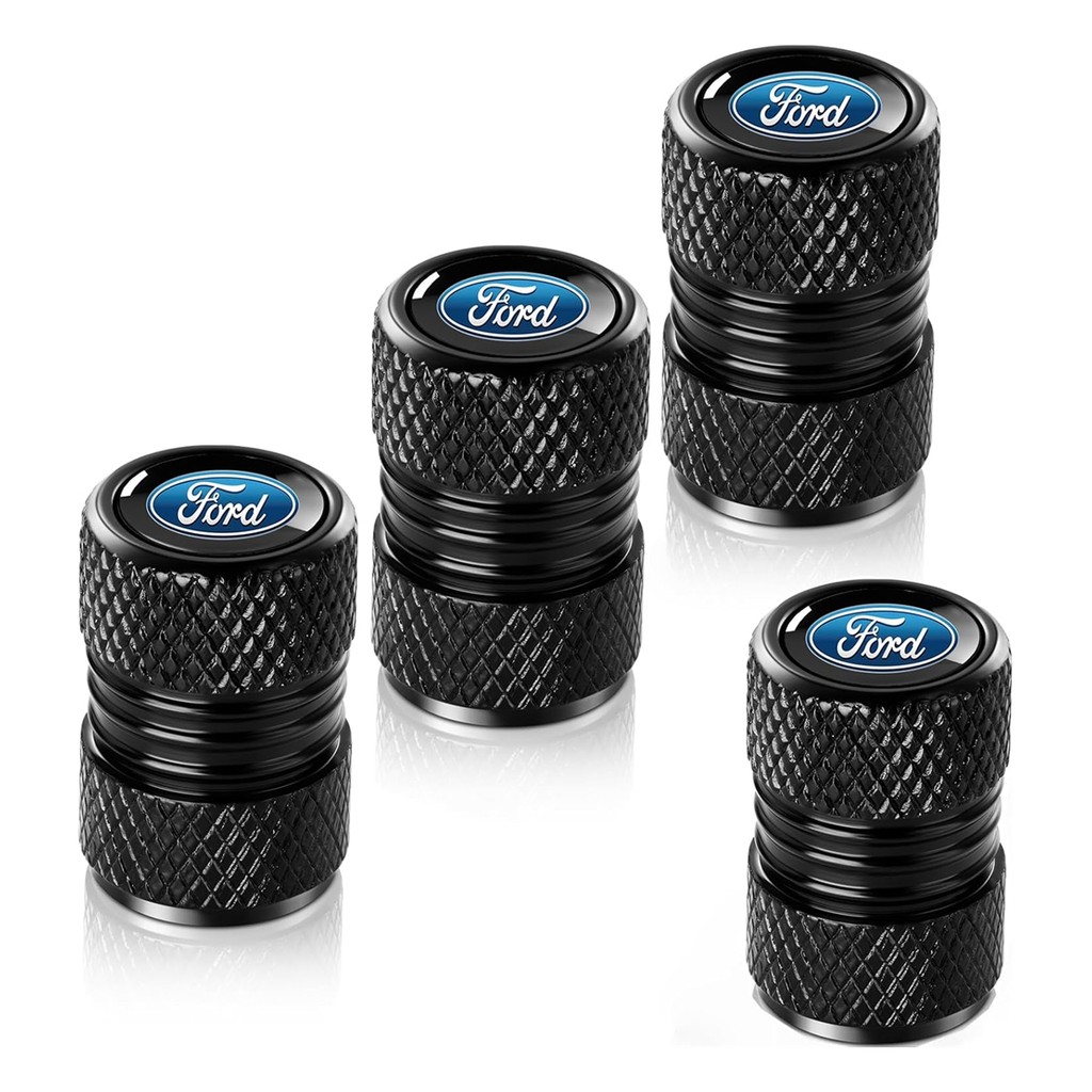 ยางวาล์ว Stem Caps สําหรับ Ford F150 F250 F350 โลหะรถล้อ Air Caps วาล์ว ...