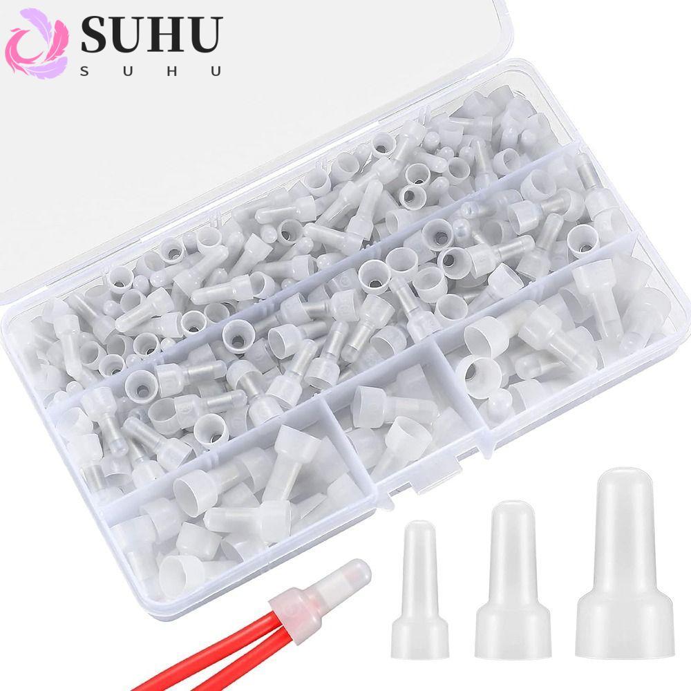 SUHU 200pcs Closed End Crimp Caps, Nylon Insulated Closed End ...