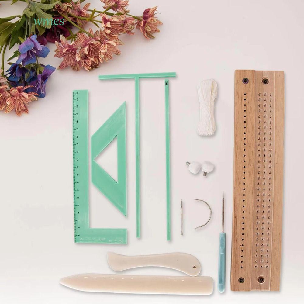 WMES1ZA Bookbinding ไม้บรรทัดชุด,เจาะเครื่องมือ Hand Bookbinding Book ...