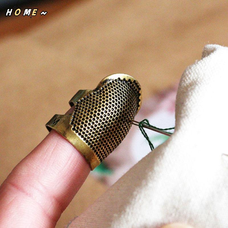 NewHOME เย็บ Thimble Finger Protector แหวน Hardworking เข็มโลหะ ...