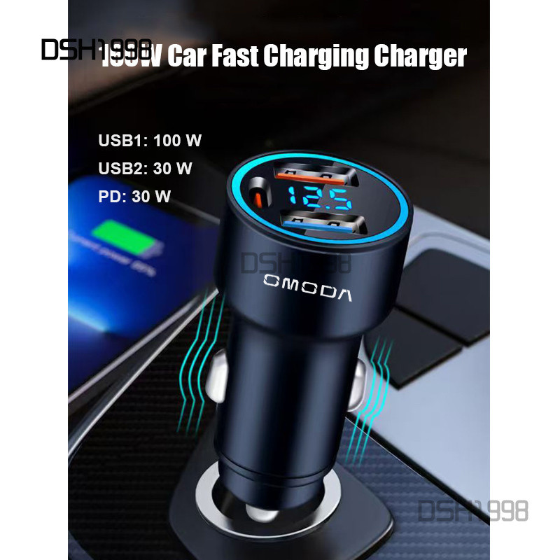 OMODA 160W Car Fast Charging Charger จอแสดงผลดิจิตอลแรงดันไฟฟ้า ...