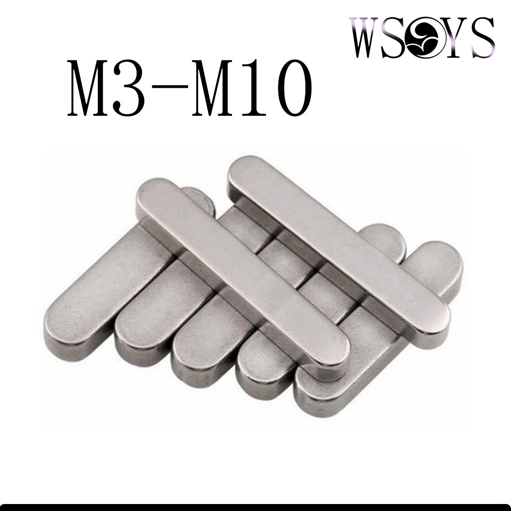 สแตนเลส 304 Key Pin แบน แบน Key Strip Key Slot Pin M3-M10 [WSYS-MB-X2 ...