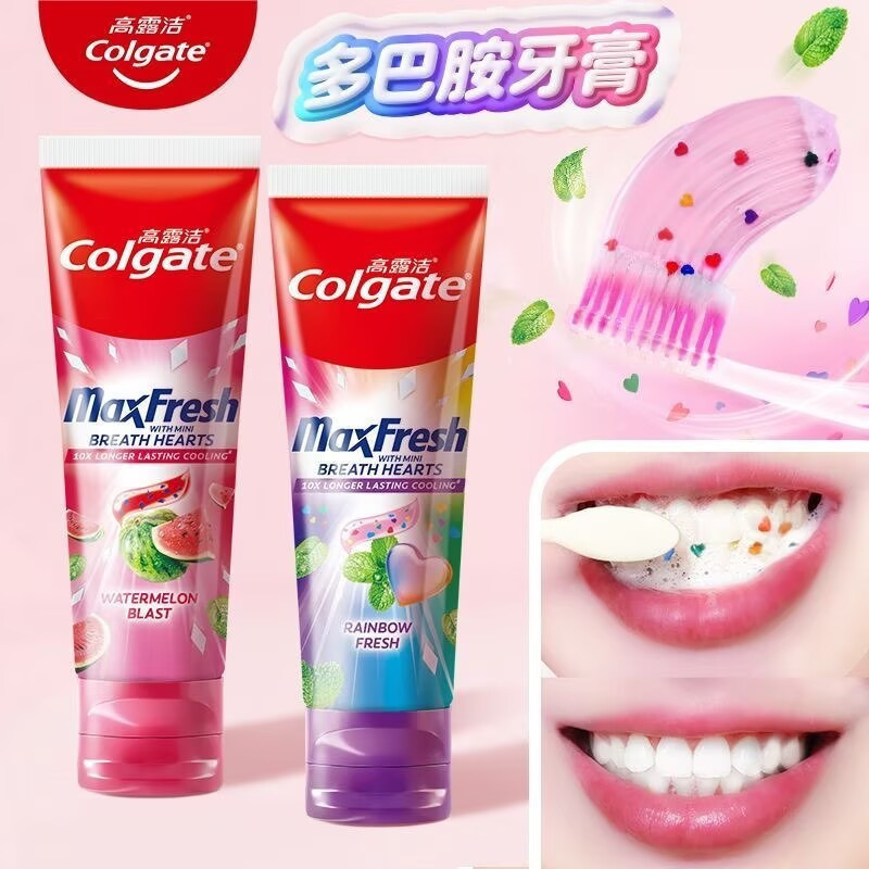 ยาสีฟัน COLGATE Fresh Tone Anti-Cast Mint Rainbow แตงโมกลิ่นหอมติดทนนาน ...