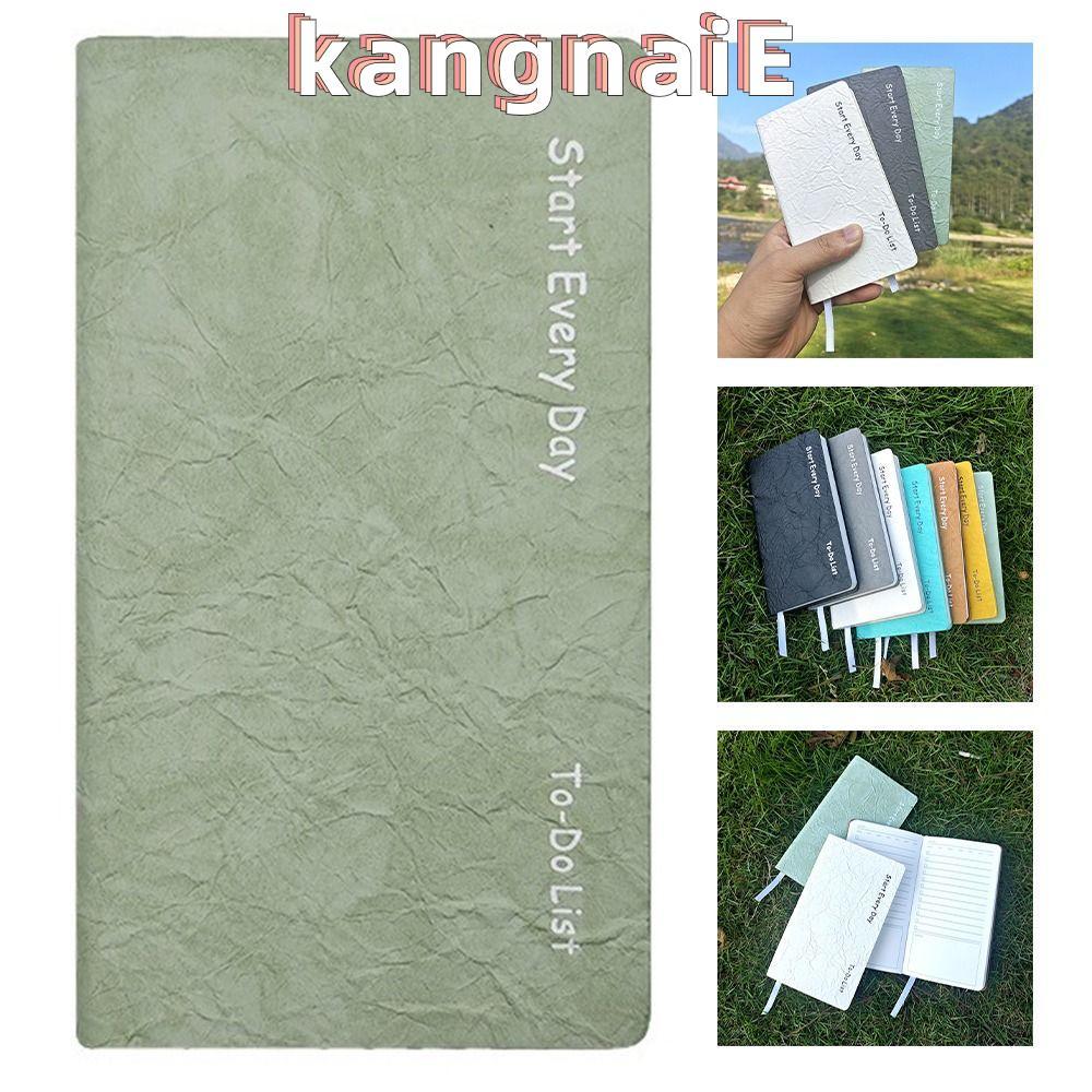 KANGNAI Daily Planner, กระดาษปกหนัง Faux, เครื่องเขียนสร้างสรรค์หลากสี ...