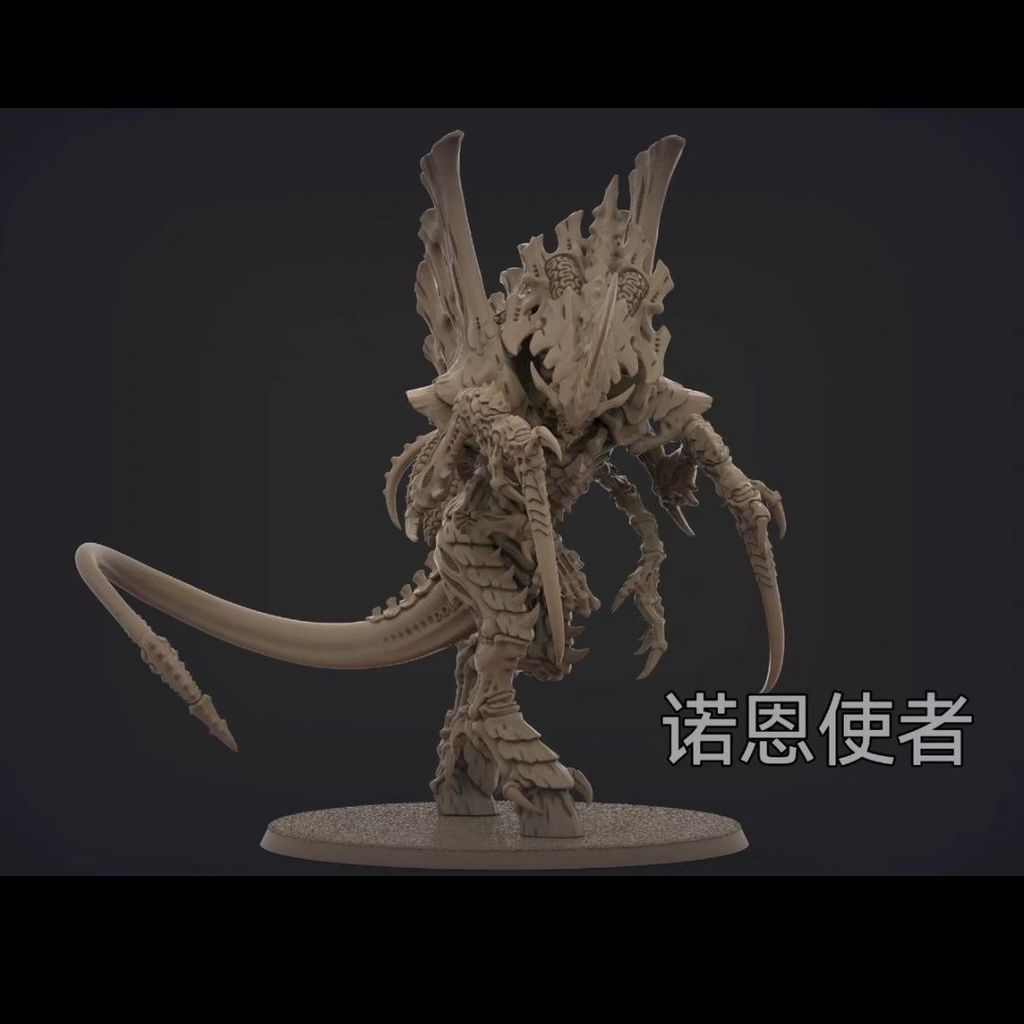 Warhammer 40K Tyrant Worm Norn Ricarter Giant Foot 70mm Worm สีขาวรุ่น ...
