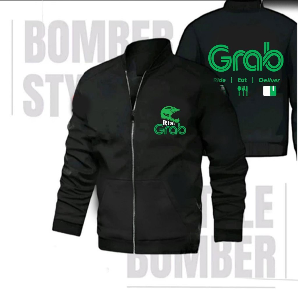 Grab Team Hoodie Jacket | Comfortable Zip-Up Sweatshirt | เสื้อฮู้ดมี ...
