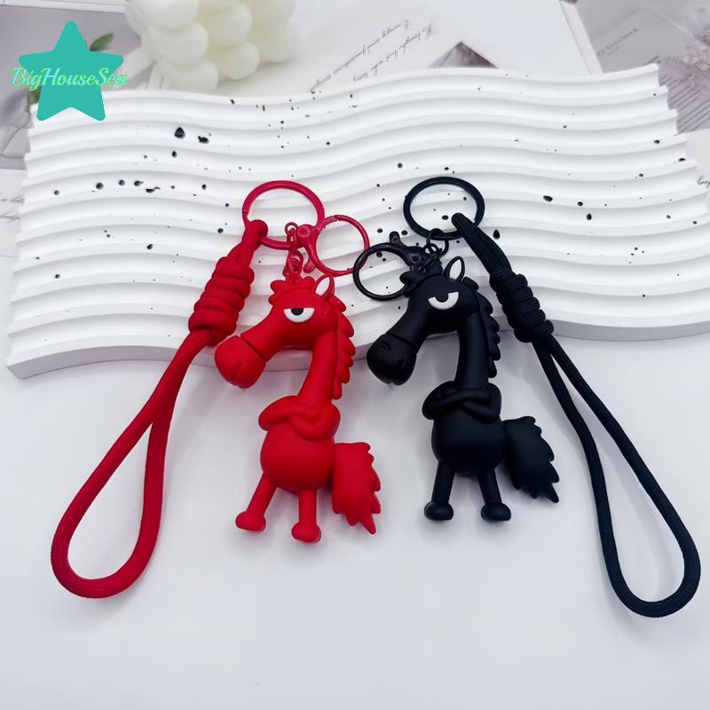 [Sea-t] Horse Year Mascot Cool Black Horse Bag พวงกุญแจเครื่องประดับ ...