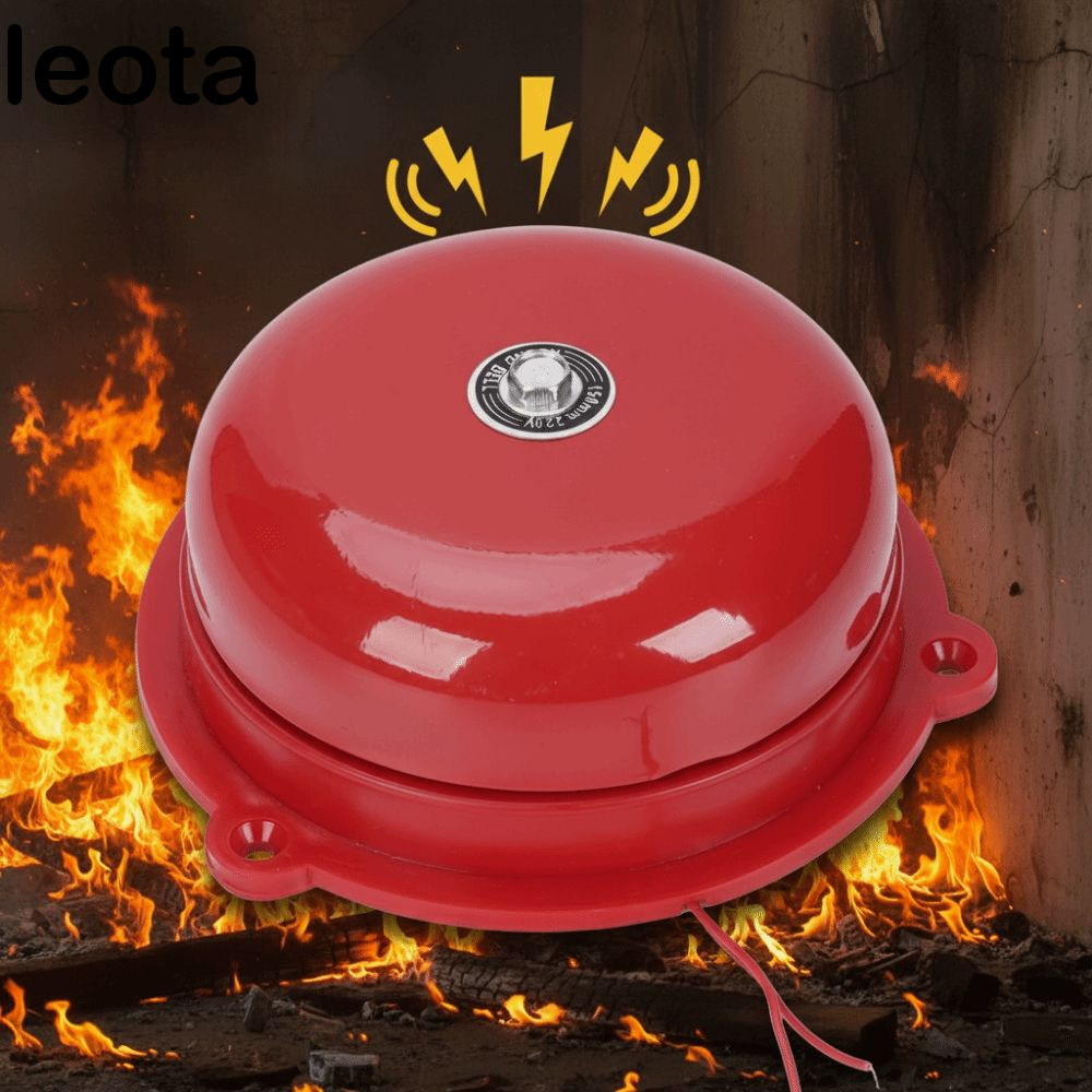 LEOTA Point Fire Alarm, Metal AC 220V Internal Strike Alarm Bell, สะดวก ...
