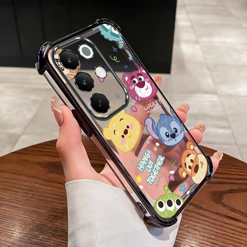 Realme C85 5G realmeC85 Pro สตรอเบอร์รี่หมีเคสกันกระแทกเคสป้องกันการตก ...