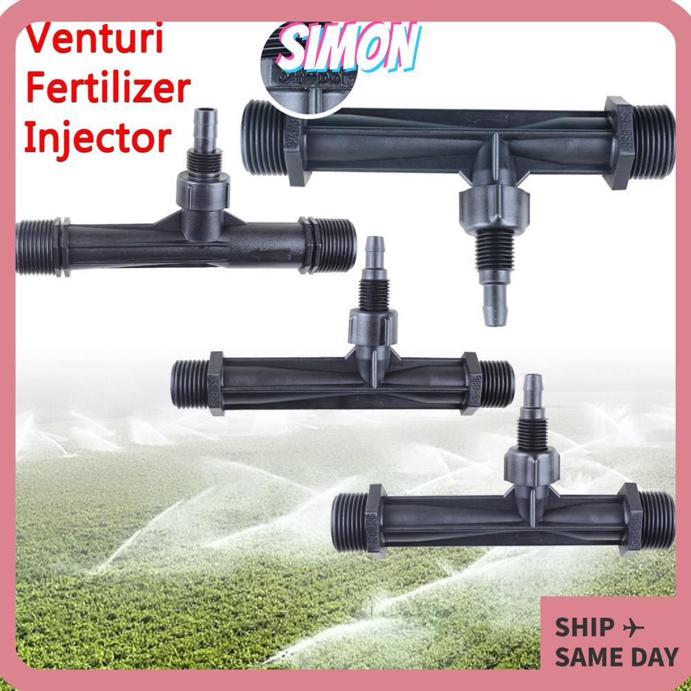 หัวฉีดปุ๋ย SIMON Venturi, การเกษตร 1/2 "3/4" 1" หลอดน้ํา Emitter, ดอกไม้สีดําปุ๋ยชายด้ายสวนโอโซน ...