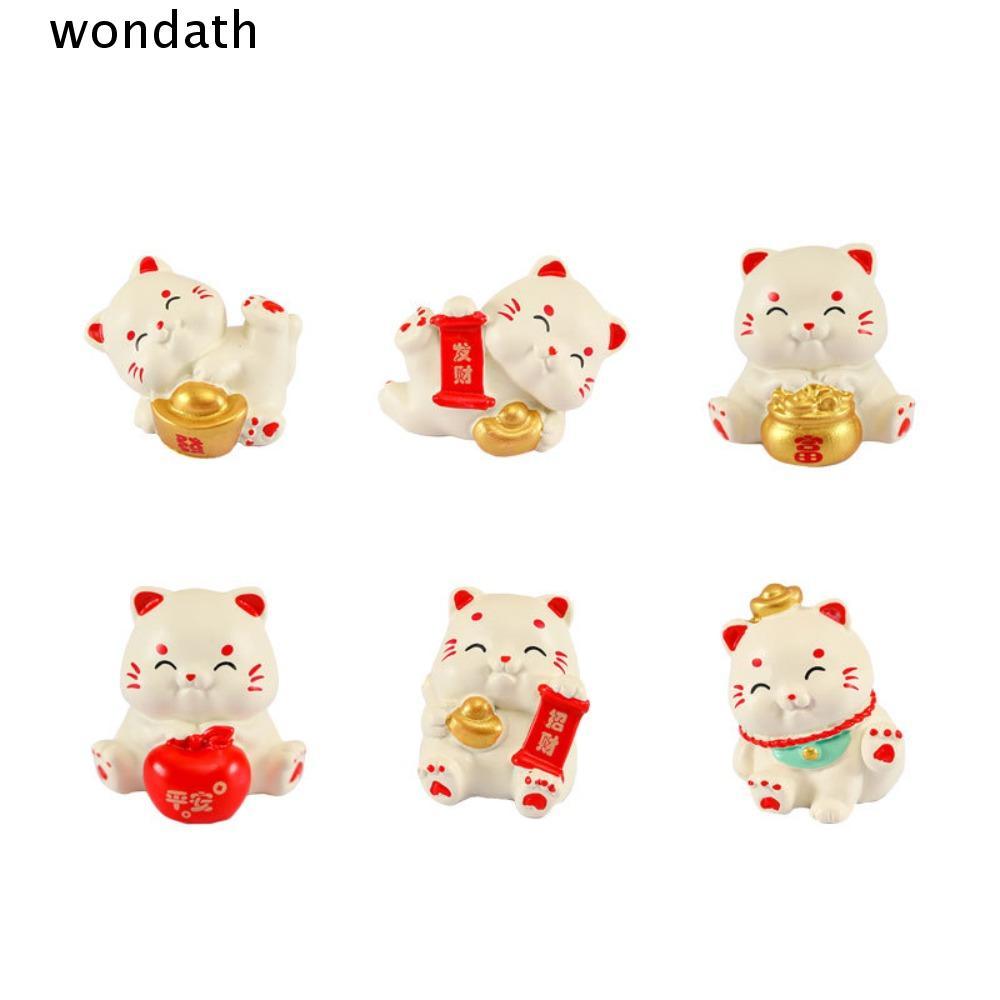 WONDA ภูมิทัศน์ไมโคร, งานฝีมือ Fortune Mini Lucky Cat เครื่องประดับ ...