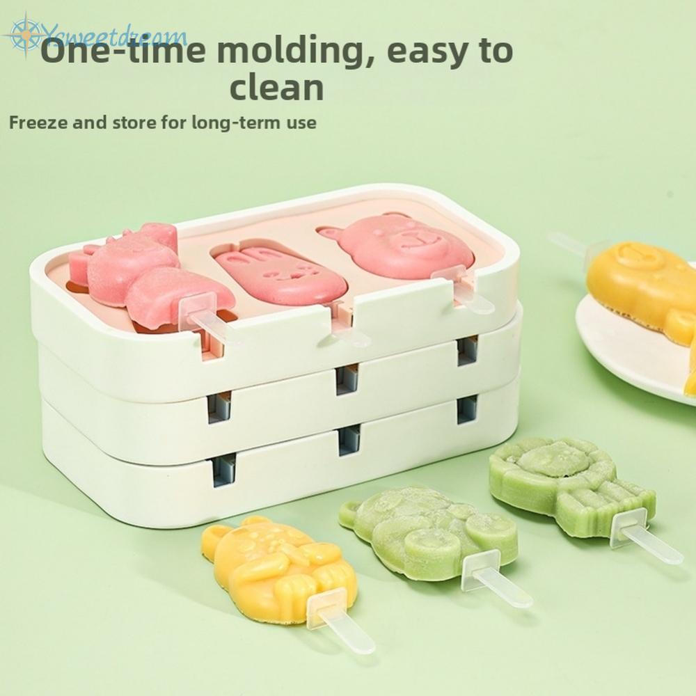 【SWTDRM】DIY Popsicle Maker Flexible Silicone Construction Homemade ...