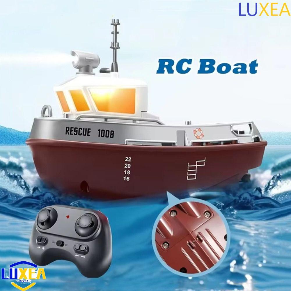 LUXEA RC Tugboat, ไฟฟ้า Watercraft มอเตอร์คู่รีโมทคอนโทรลเรือ,ของขวัญ ...