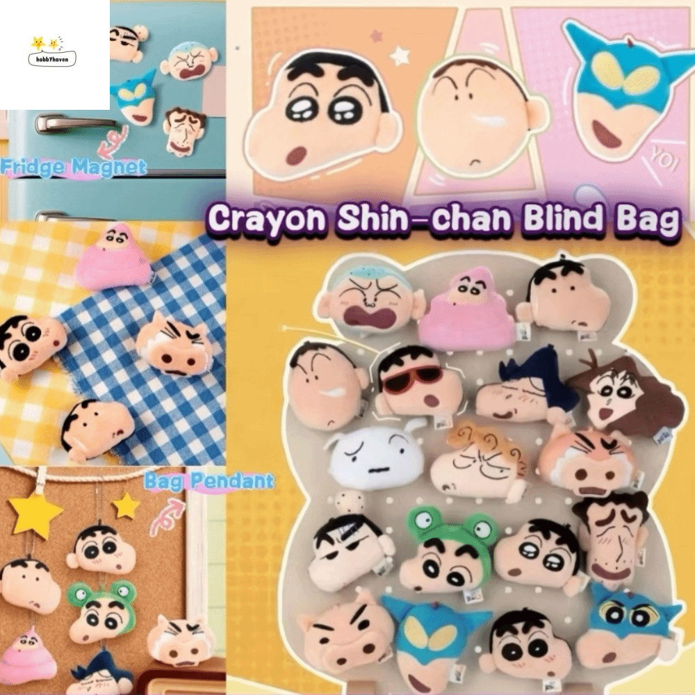 HOBBYHAVEN พวงกุญแจแม่เหล็กเครยอนชินจัง, 18 รูปแบบ Nohara Shiro ...