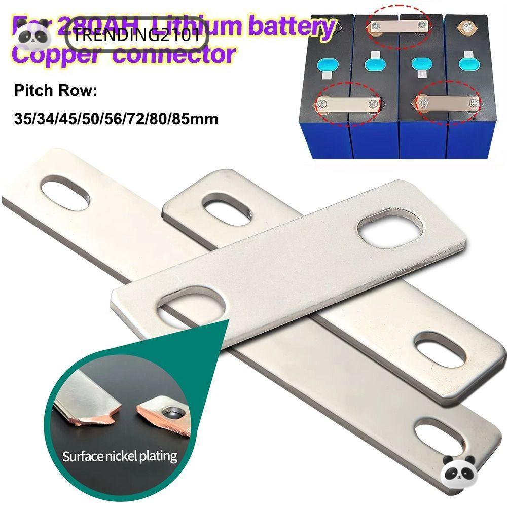 TRENDING Bus Bars Connector, M6 แบตเตอรี่แบน, ขั้วต่อ Busbar ทองแดงชุบ ...