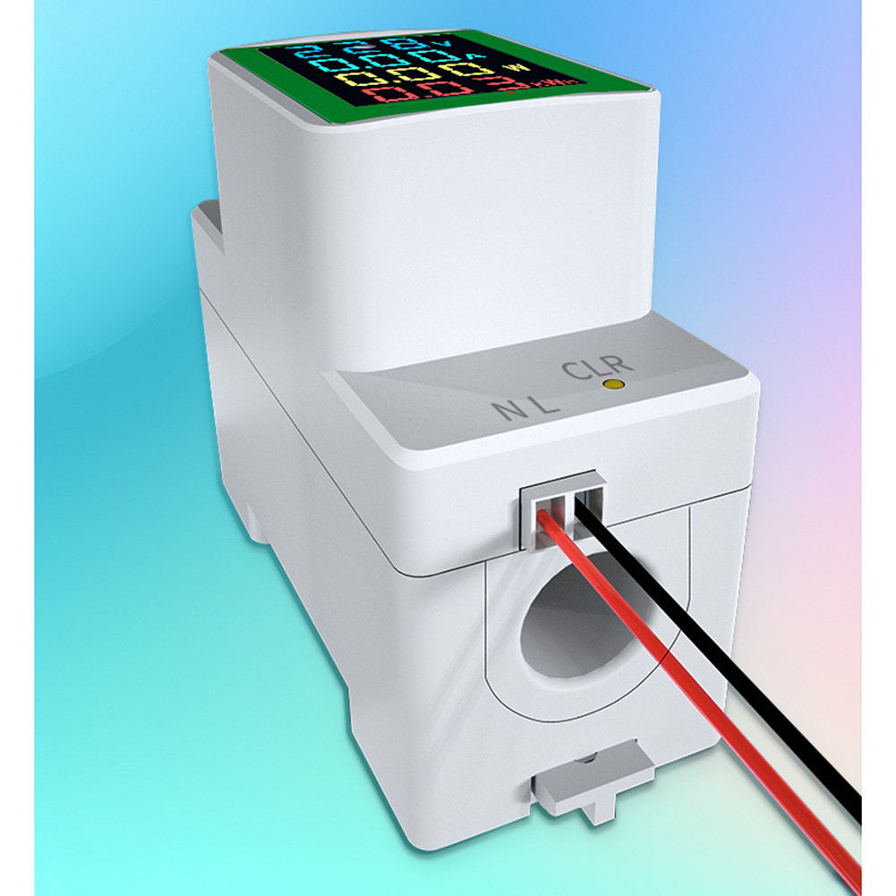 PZEM-008AC จอแสดงผลดิจิตอล Digital Din Rail มิเตอร์ไฟฟ้า KWh Monitor50 ...