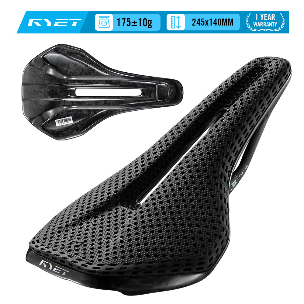2025 RYET คาร์บอนเต็มอานจักรยาน 3D พิมพ์ Ultralight 140m ขี่จักรยานที่ ...
