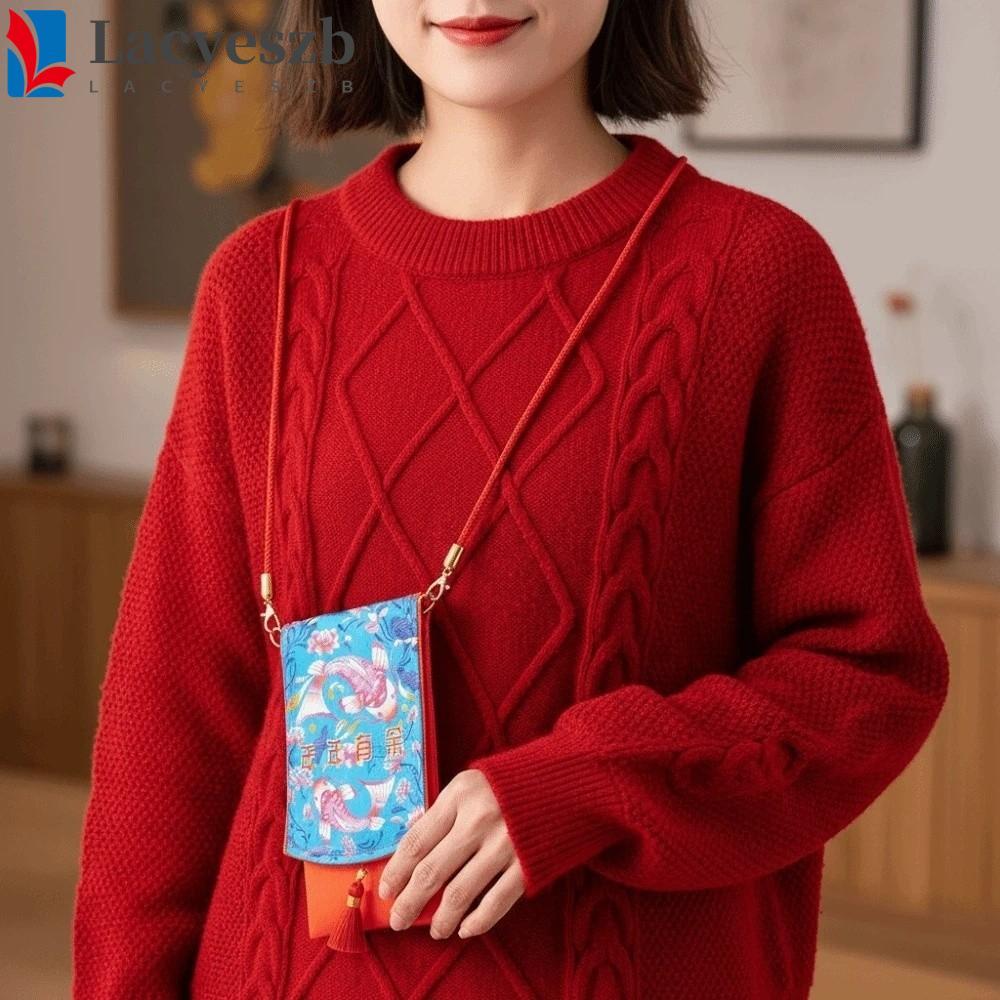 LACYESZB เทศกาลฤดูใบไม้ผลิซองจดหมายสีแดง, Hongbao พิมพ์ถุงเงินเด็ก ...