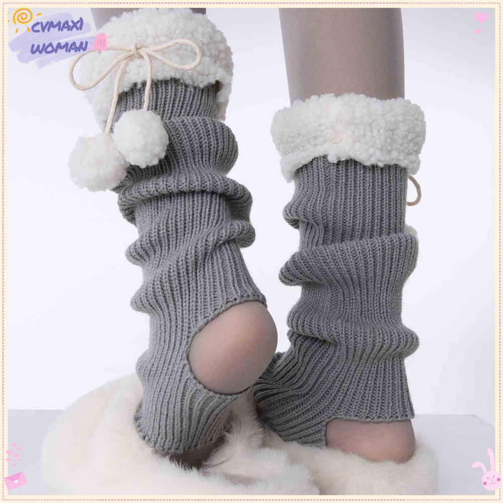 CYMX ขาอุ่นและถุงเท้า Harajuku สไตล์ขนแกะ หนา สบายเท้า เหมาะสำหรับเป็น ...