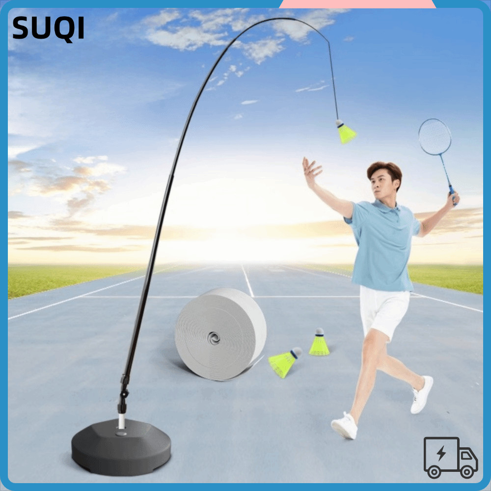 เครื่องฝึกแบดมินตัน SUQI สำหรับการฝึกรีบาวลด์แบบปรับได้ | Shopee Thailand