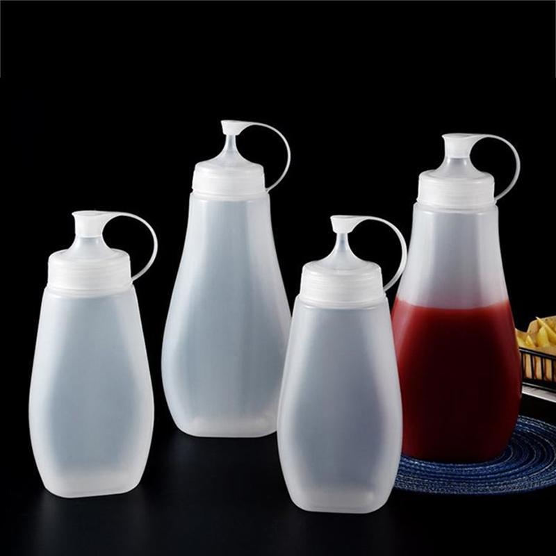 Ahlsen0 550/680ML บีบขวดซอสเครื่องปรุงรสขนาดใหญ่ปากกันฝุ่นครัวปรุงรสสลัดซอสน้ํามันมะกอกขวด th ...