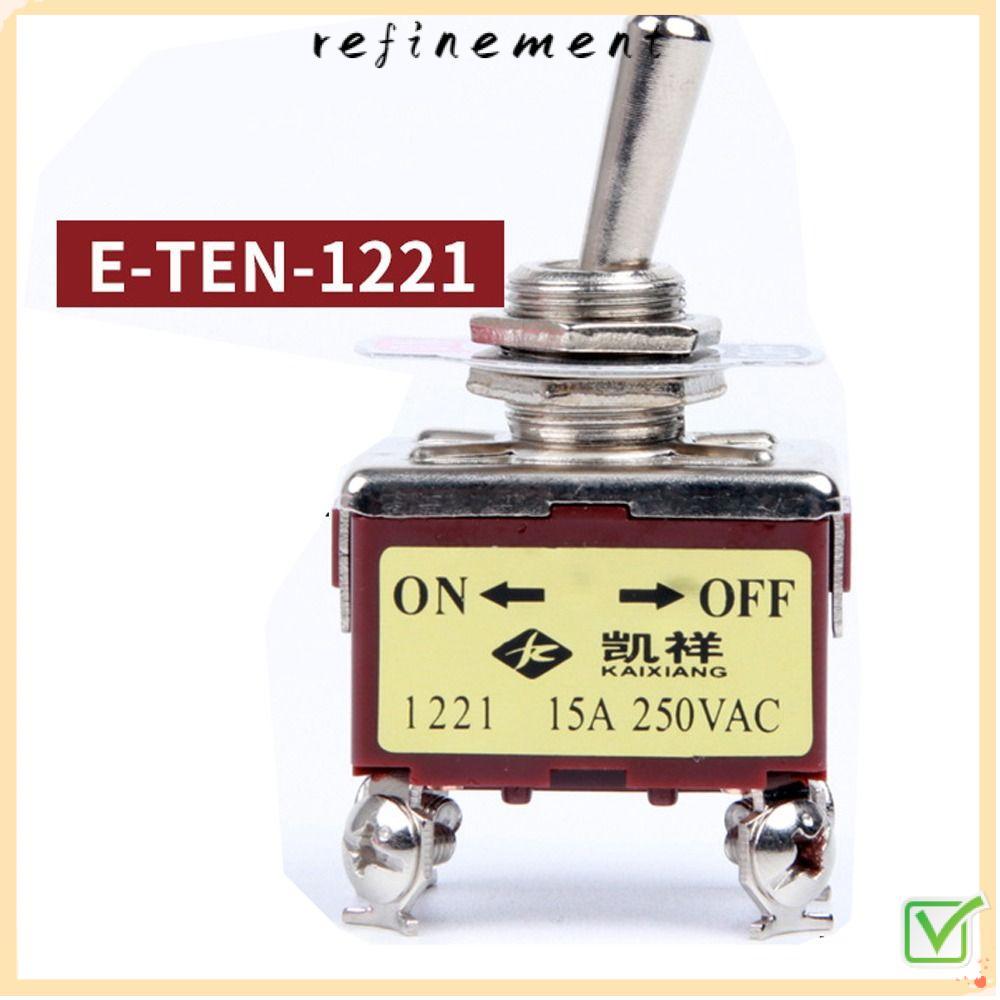 REFINEMENT Rocker Switch, DPST Mini Miniature Toggle Switch, Heavy Duty ...