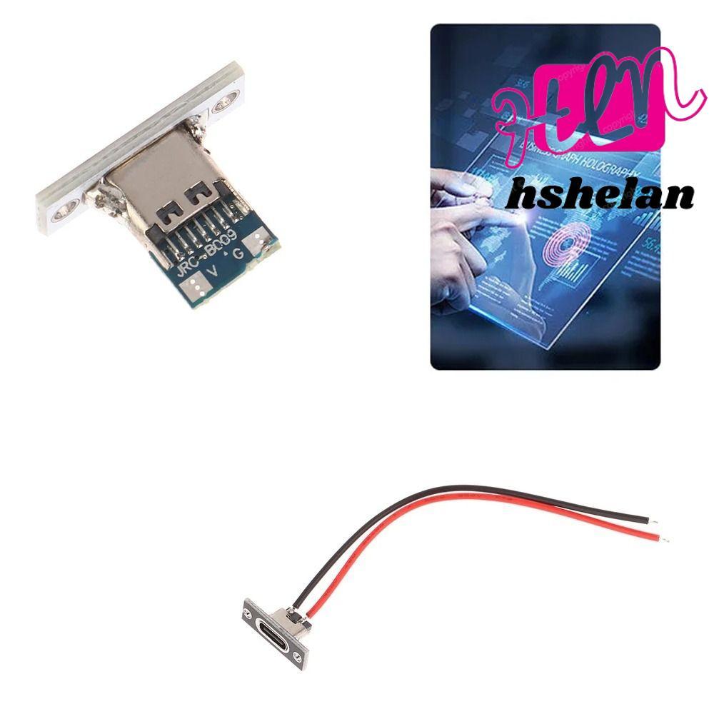 HJHELAN แจ็ค USB, แจ็คเชื่อมต่อหญิงกันน้ํา Type-C, สายแถบของปลั๊ก ...