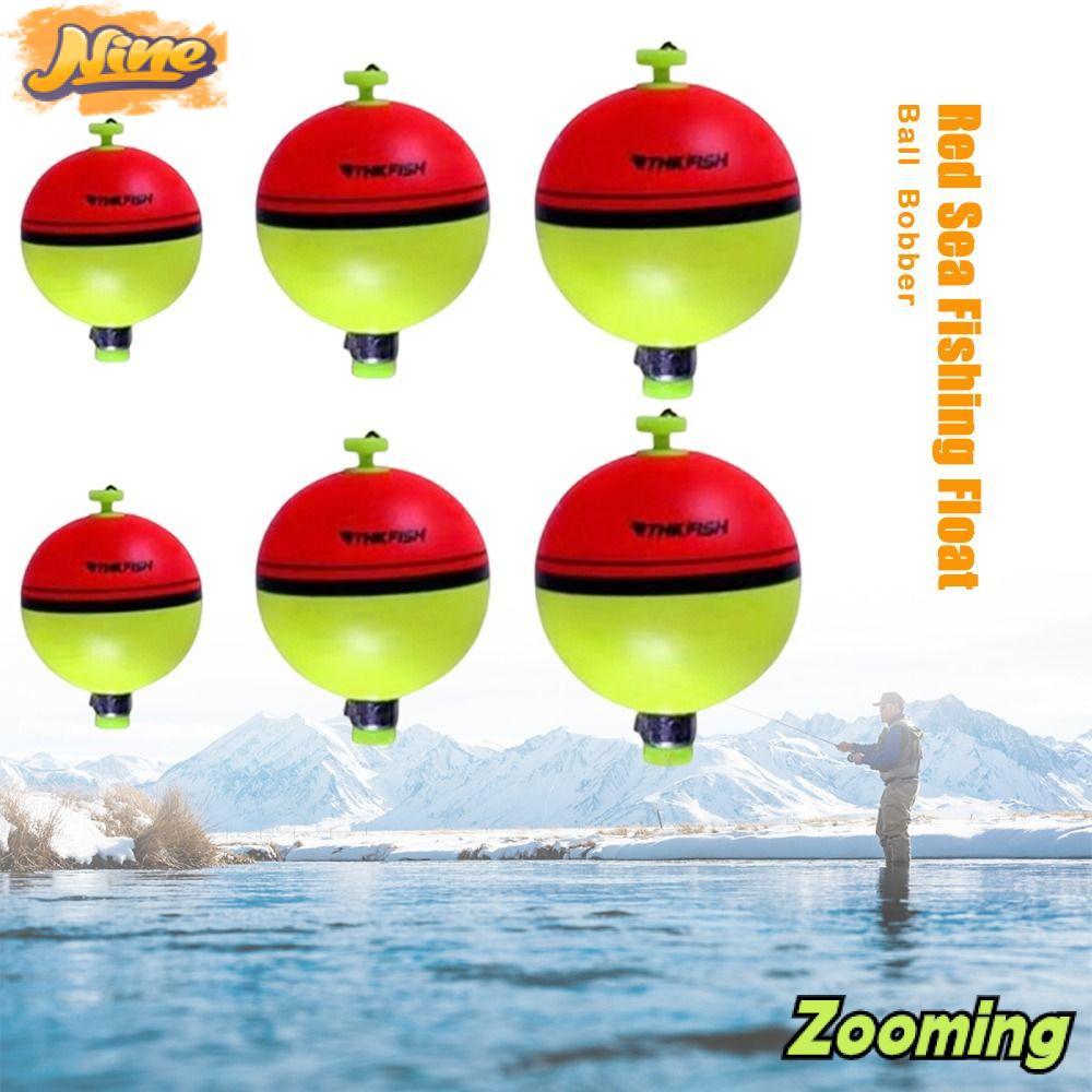 Zooming Ball Bobber ขนาด 25 มม., 40 มม., และ 50 มม. สีแดงคลาสสิก ...