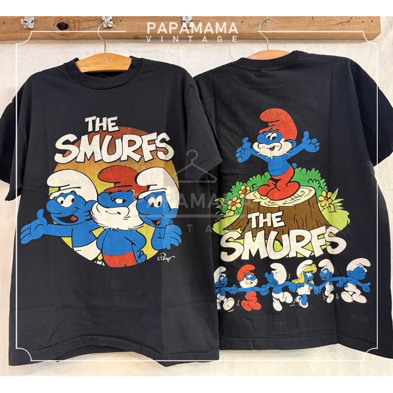 The SMURFS legendary animetion ฟอกนุ่ม tag USA เสื้อวินเทจ เสื้อการ์ตูน ...