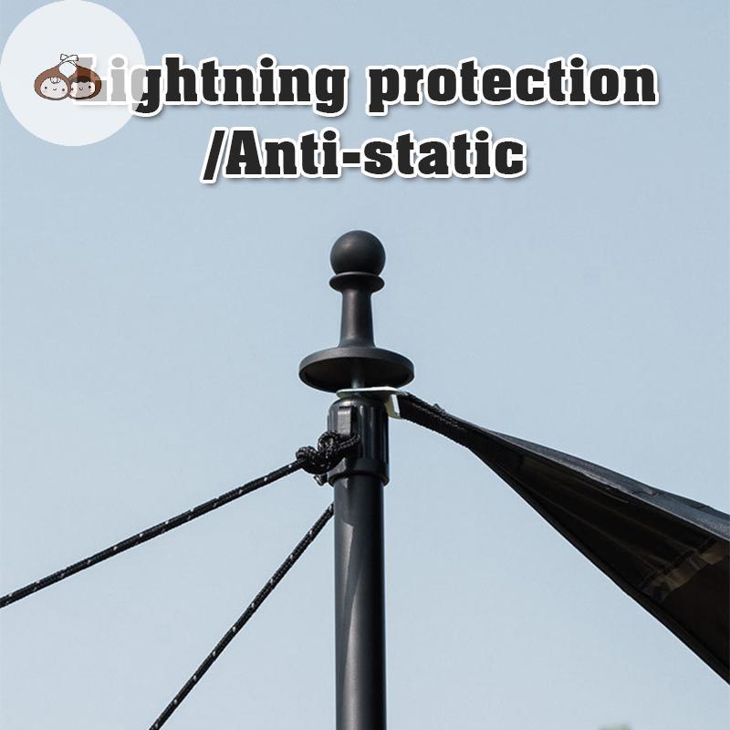 BEF 4 ชิ้น Canopy Pole Lightning Cap Camping โพสต์ Thimble ฉนวนพลาสติก ...