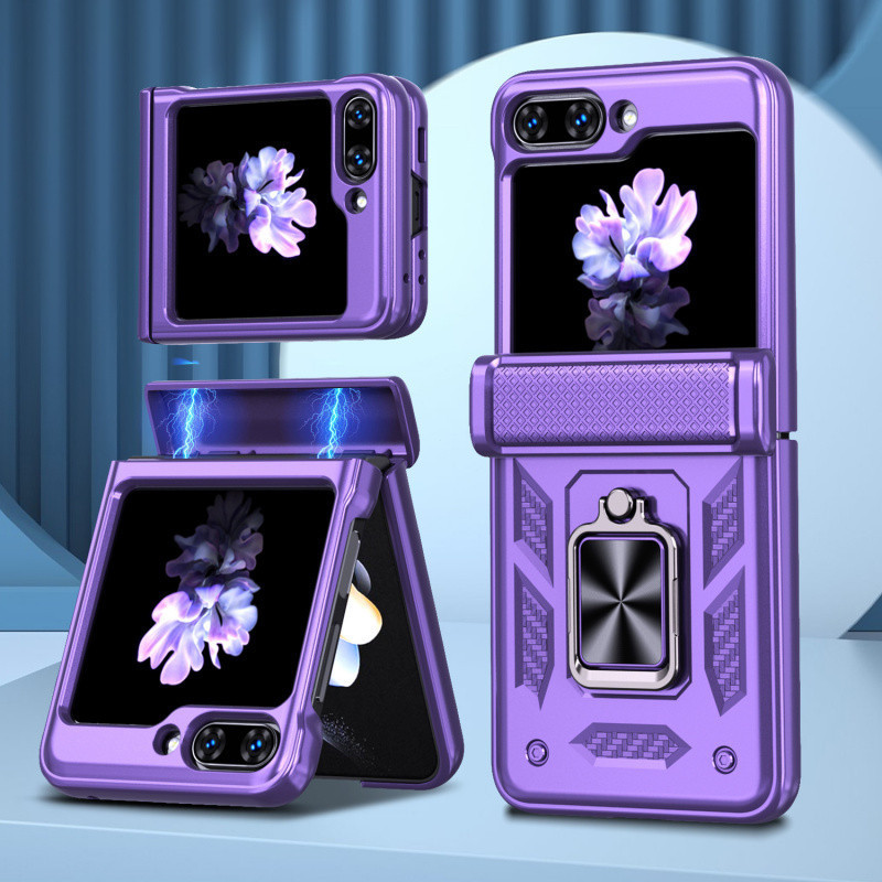 ใหม่สําหรับ Samsung Galaxy Flip 7 เคสโทรศัพท์ Flip6 Flip Ring Stand ฝา ...