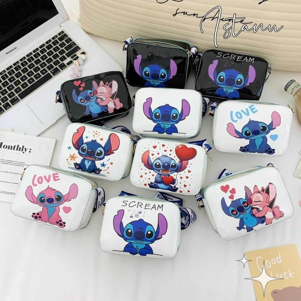 กระเป๋าสะพาย ISTANU PU Stitch ขนาดเล็ก ทรงสี่เหลี่ยม เหมาะสำหรับคนชอบอน ...