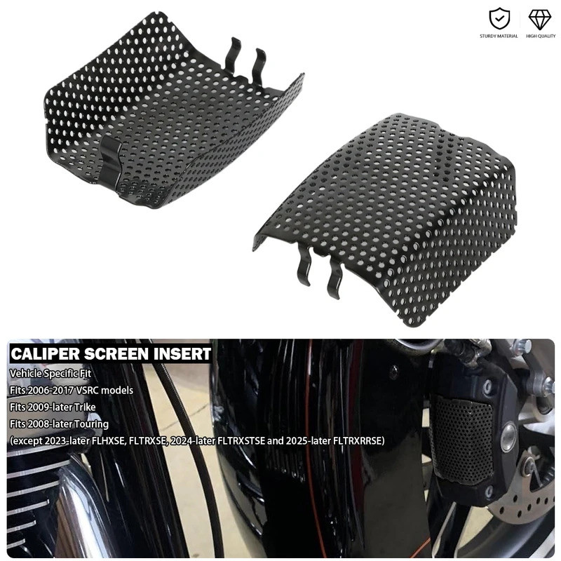 เบรค Caliper หน้าจอใส่ Fit สําหรับ Harley Electra Road King Street ...